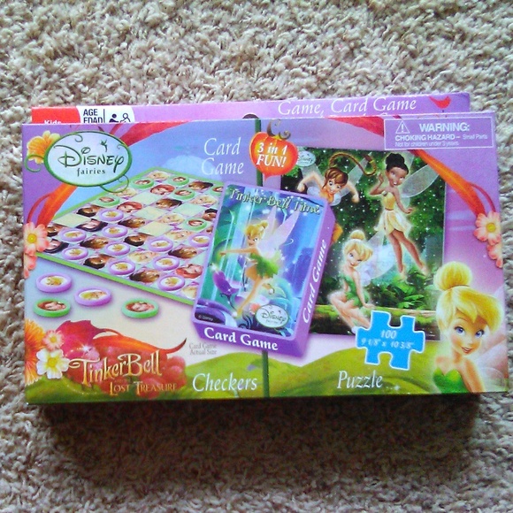 Disney | Other | Disney Tinker Bell Fairies 3 In Fun Cards Puzzle ...